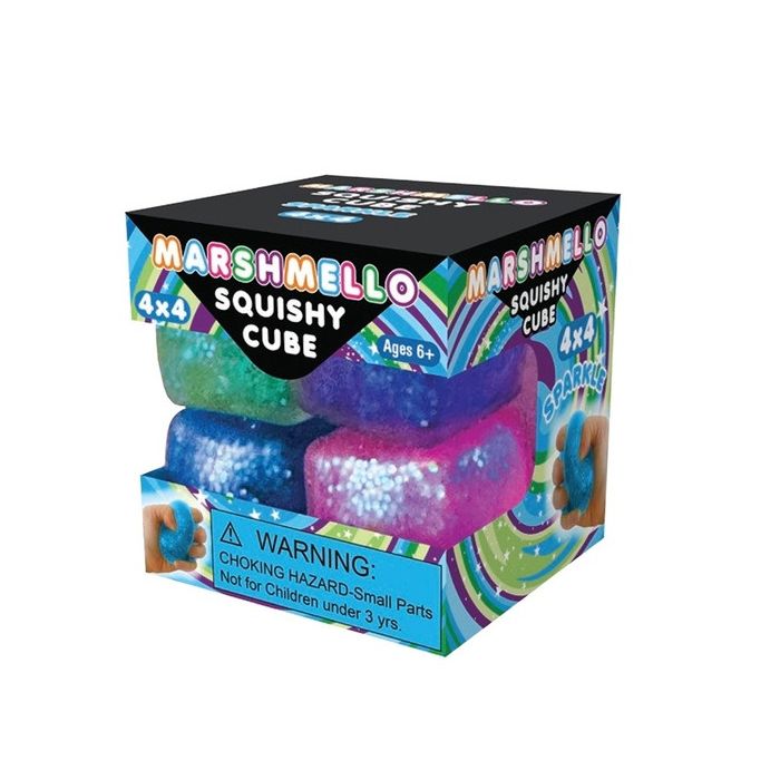 Marshmello Squishy Cube Sparkle 4x4
